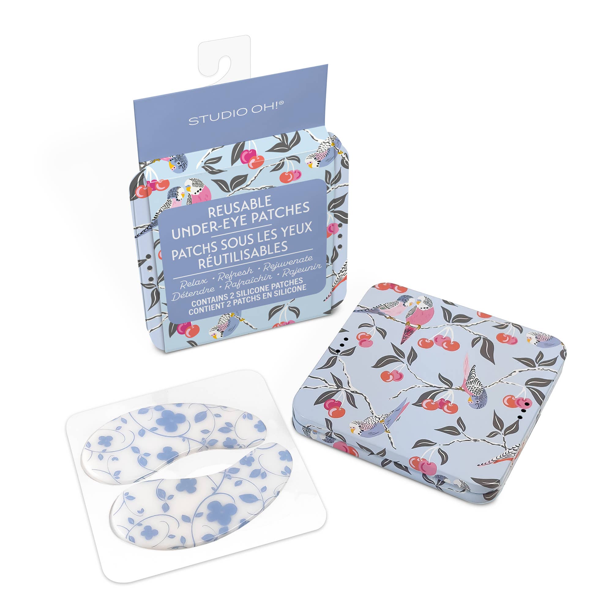 Birds in the Cherry Tree Reusable Under-Eye Patches – Poshture Boutique